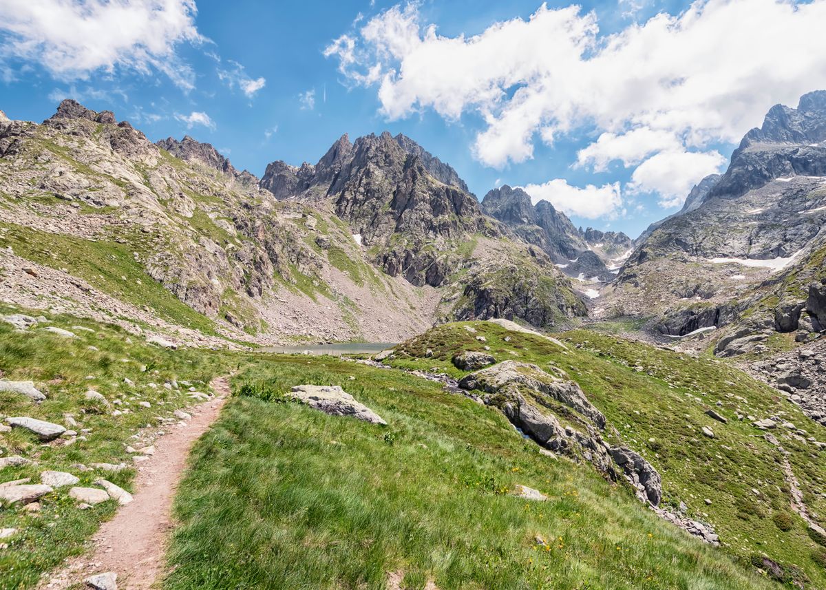'French Alps' Poster, picture, metal print, paint by Mango Art | Displate