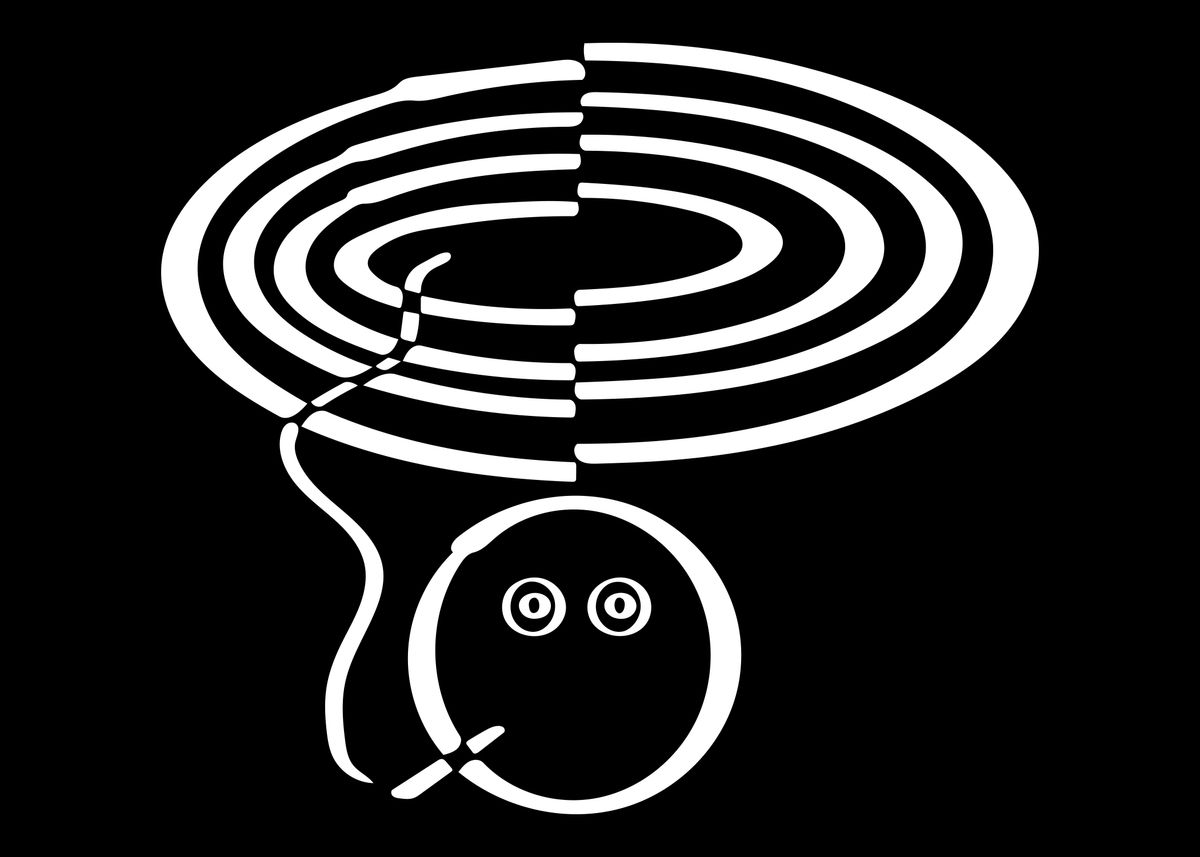 'Smokey Line Art Minimal' Poster, picture, metal print, paint by Chris ...