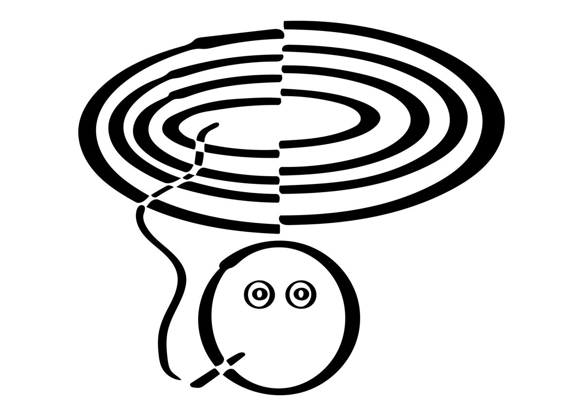 'Smokey Line Art Minimal' Poster by Chris Hartmann | Displate