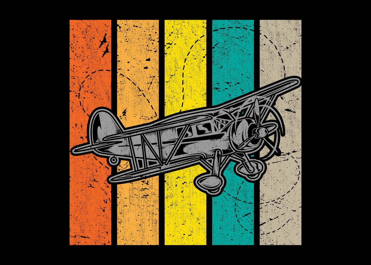 'Propeller Plane Airplane' Poster, picture, metal print, paint by ...