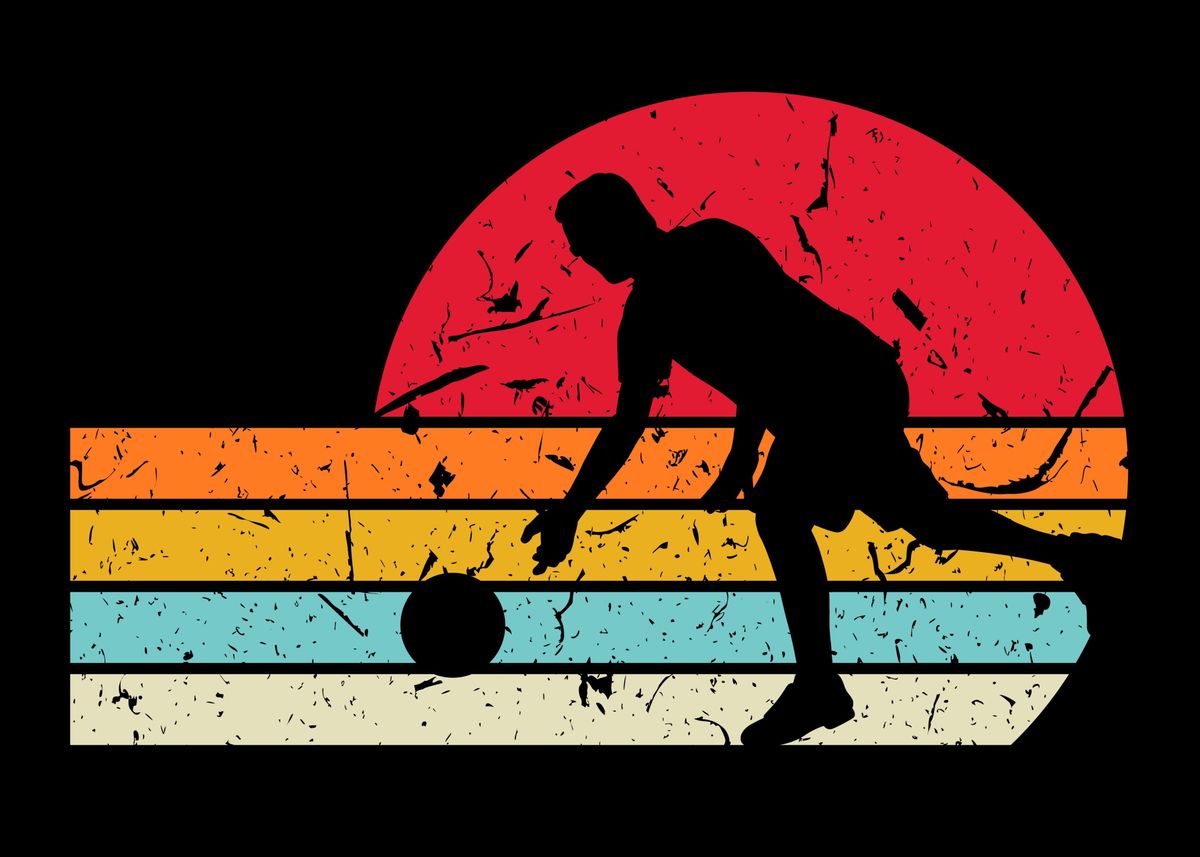 'Vintage Bowling' Poster by HumbaHarry Geitner | Displate