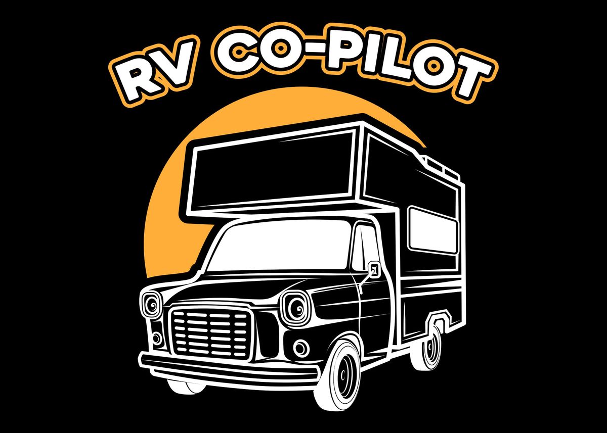 'RV Camper Van Motorhome' Poster by CrazySquirrel | Displate