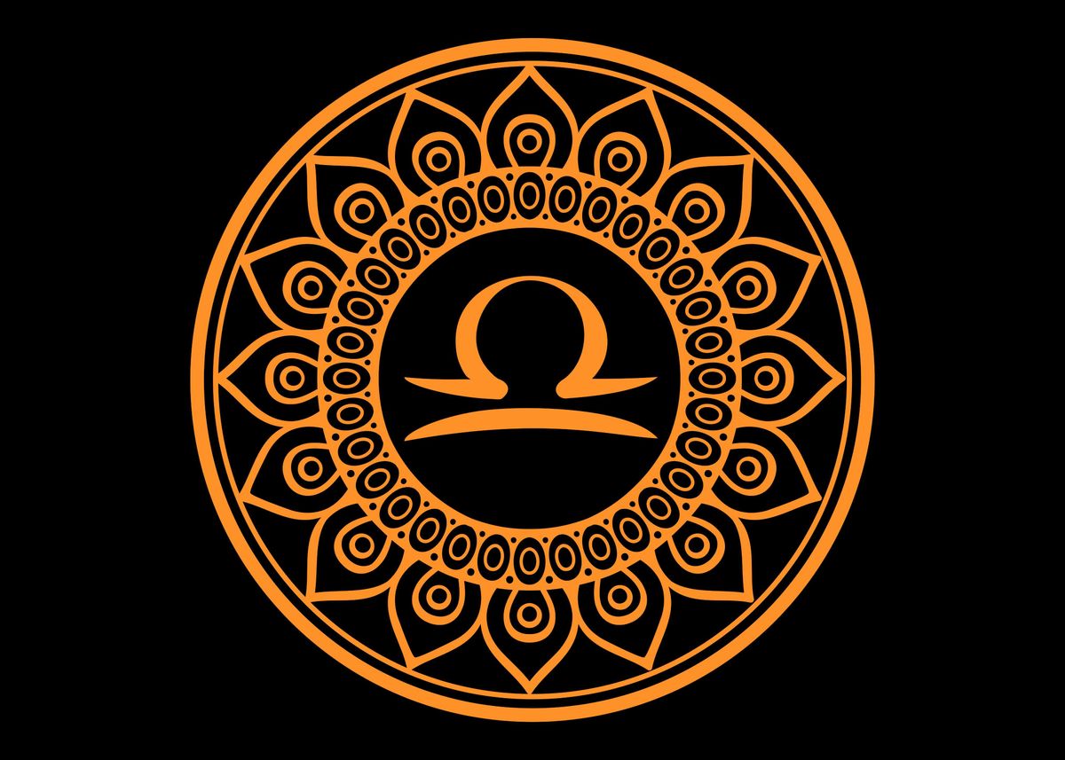 'Libra Zodiac Birthday Sign' Poster by BobbyBubble | Displate