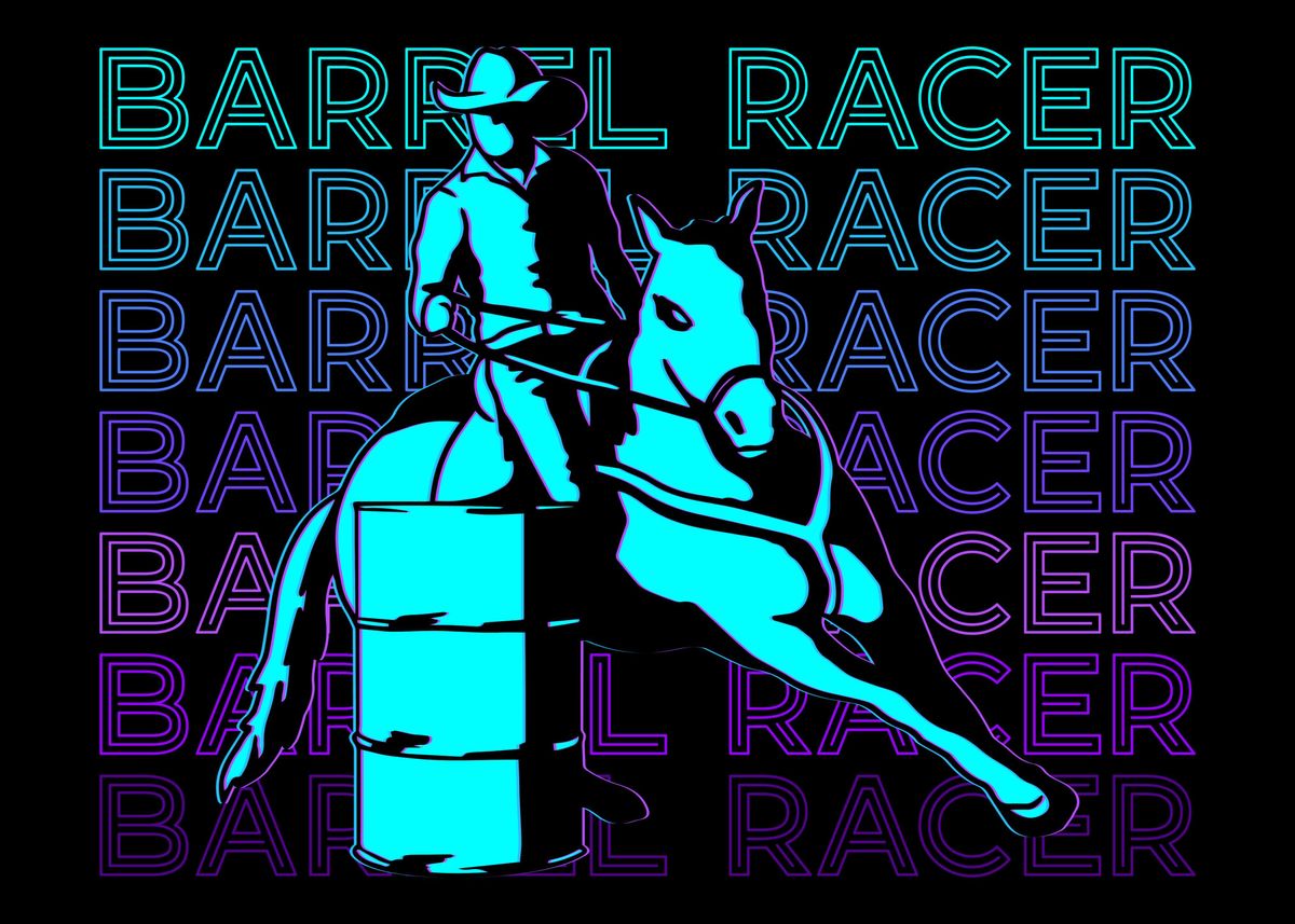 'Barrel Racer Barrel Racing' Poster by AestheticAlex | Displate