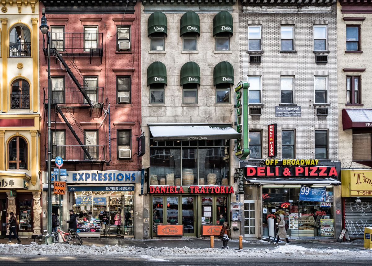 'A cold day in NY' Poster, picture, metal print, paint by World Class ...