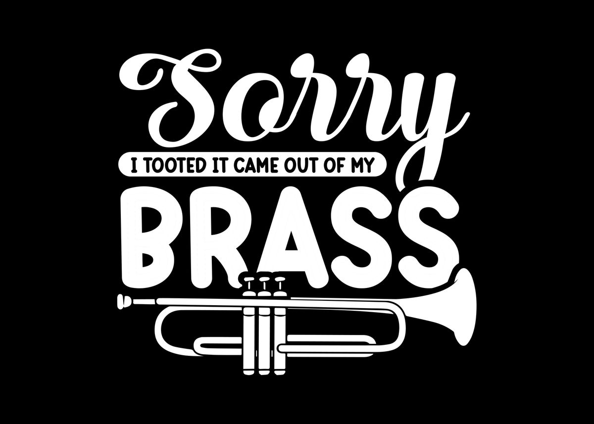 'Trumpet' Poster, picture, metal print, paint by Sebastian Wünsche ...