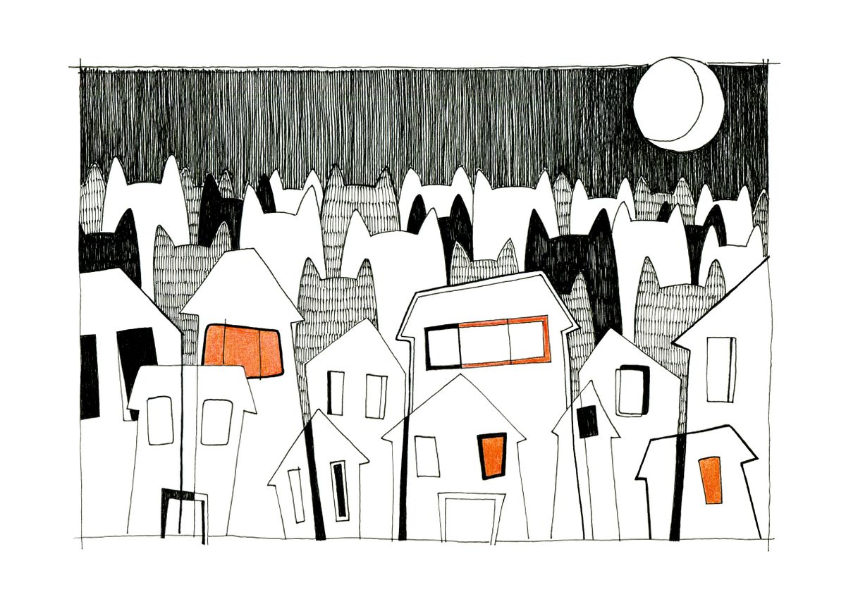 'Cats town' Poster by Olex Runda | Displate