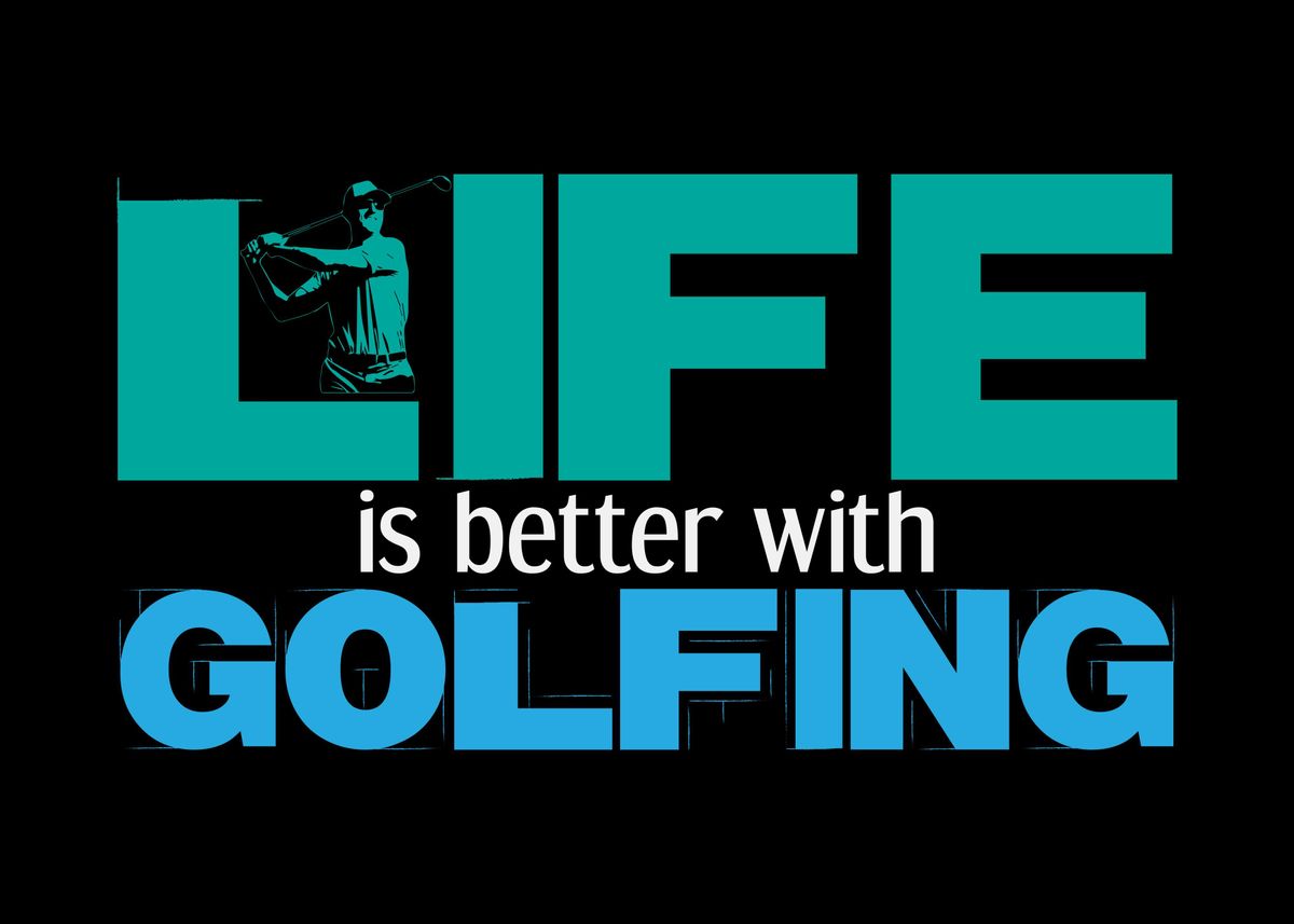 'Golfing Joke Golf Player' Poster by DesignatedDesigner | Displate