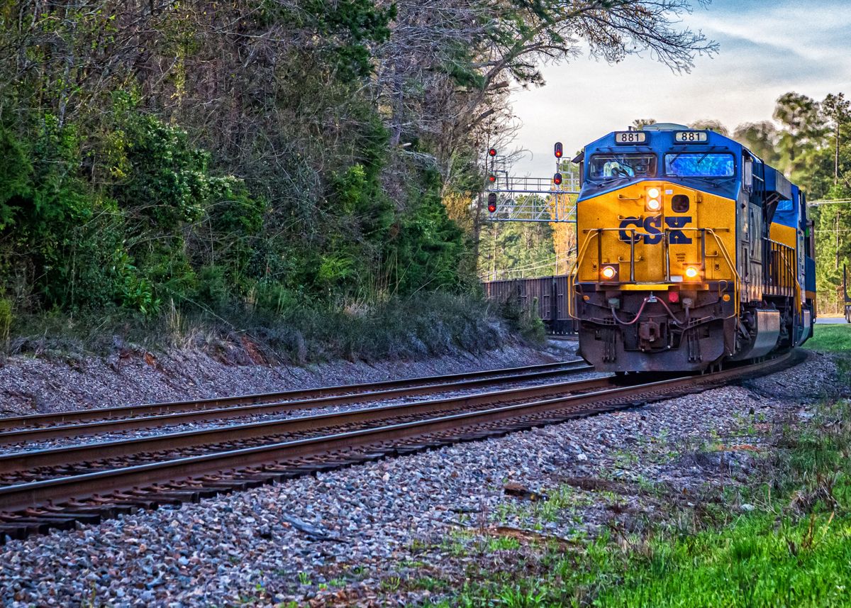 'CSX Train South Carolina' Poster, picture, metal print, paint by ...
