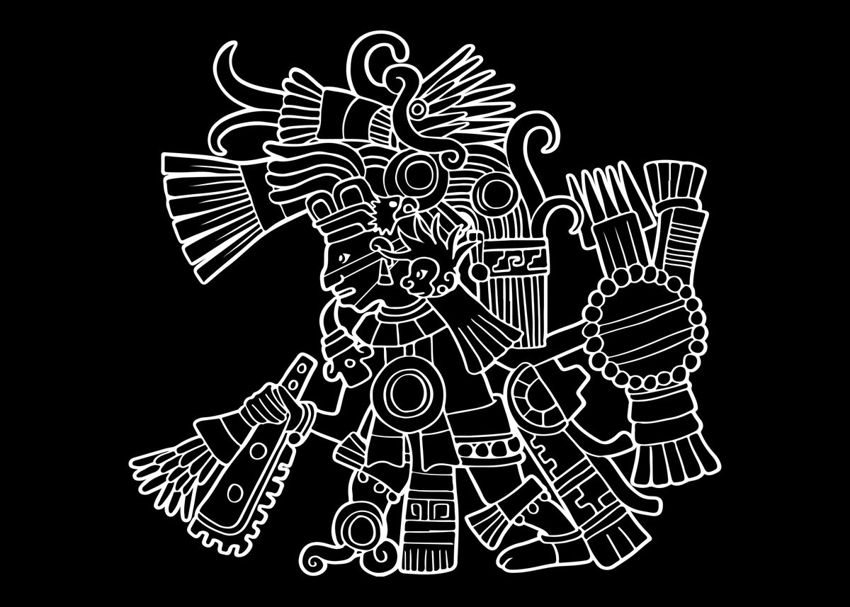 'Tezcatlipoca Aztec God' Poster by AestheticAlex | Displate