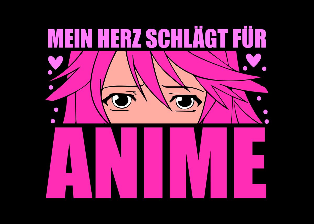 'German Anime' Poster, picture, metal print, paint by Sebastian Wünsche ...