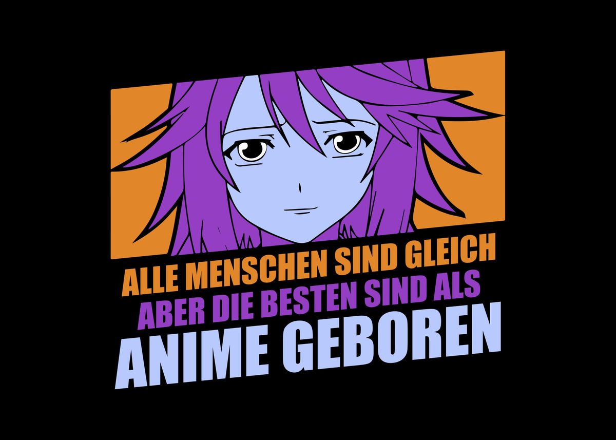 'German Anime' Poster by Sebastian Wünsche | Displate