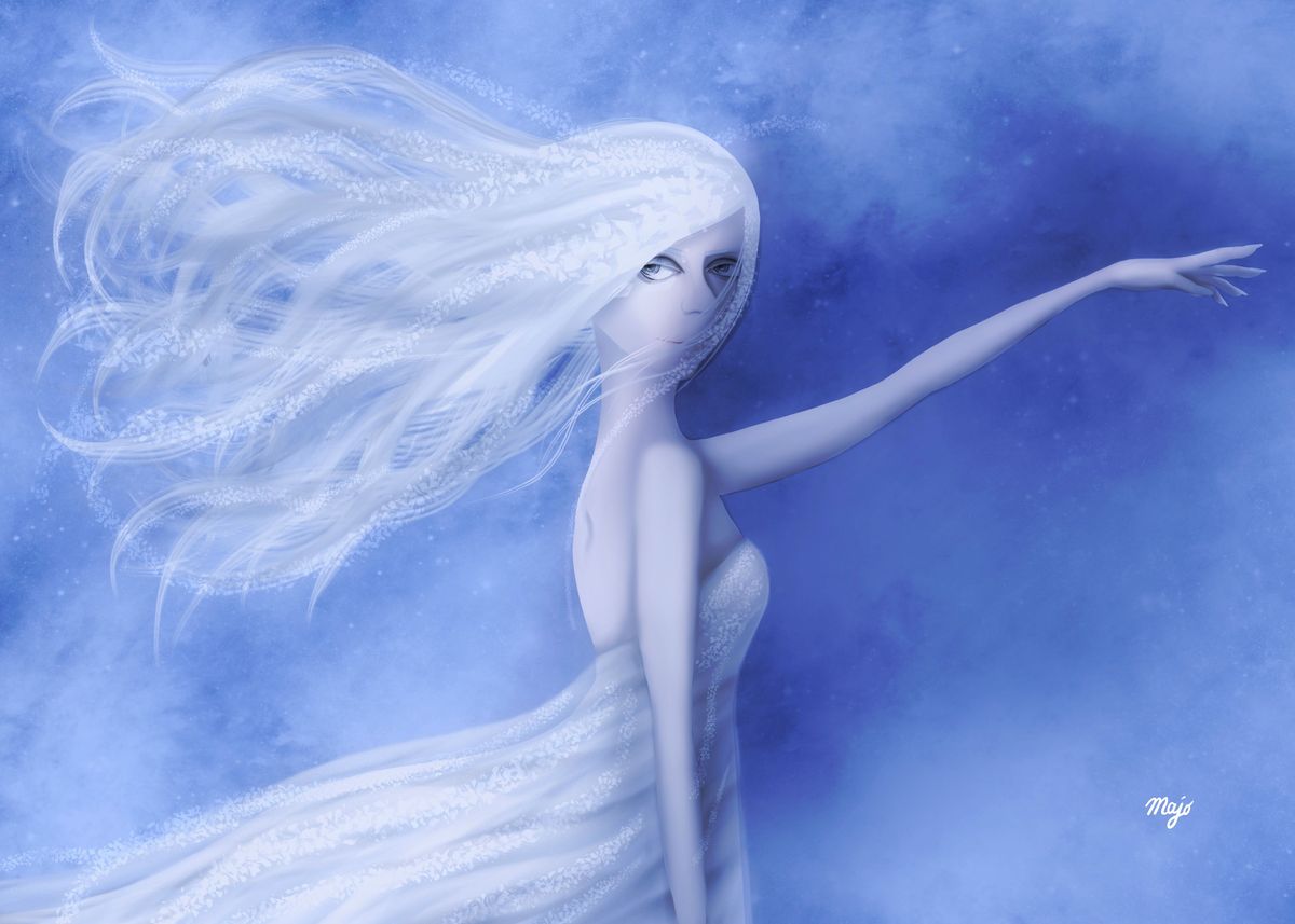 'White Witch ' Poster, picture, metal print, paint by Majo Art | Displate