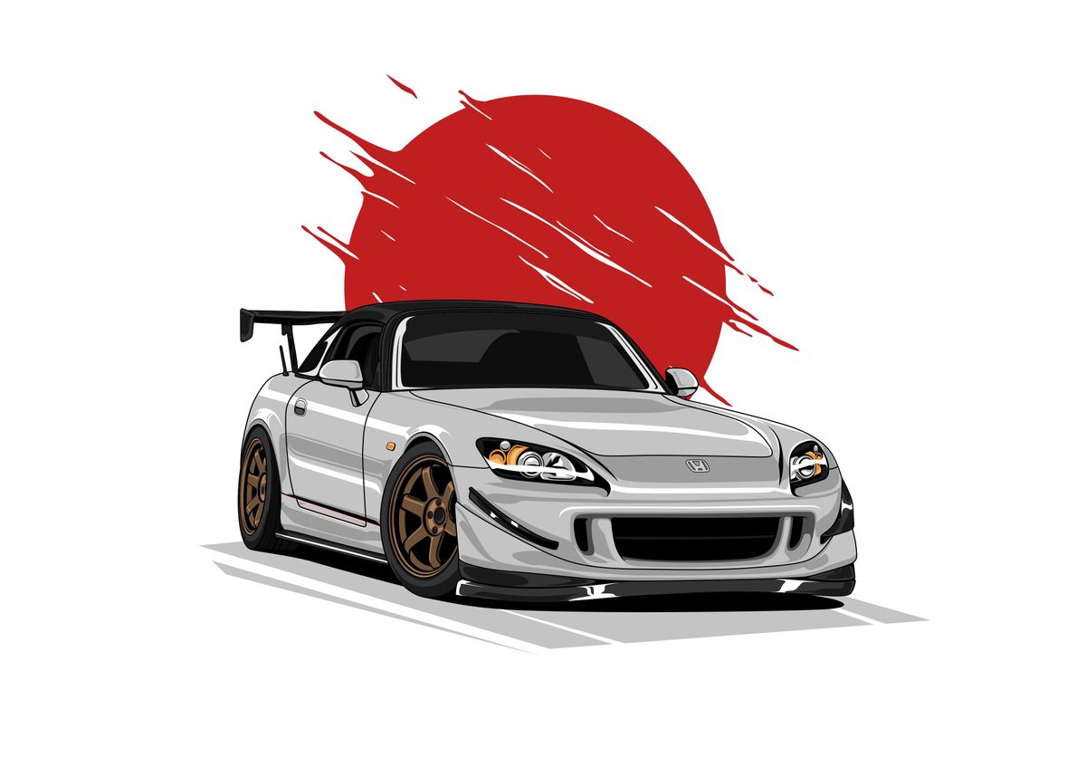 'S2000' Poster, picture, metal print, paint by Dedew Doublede | Displate