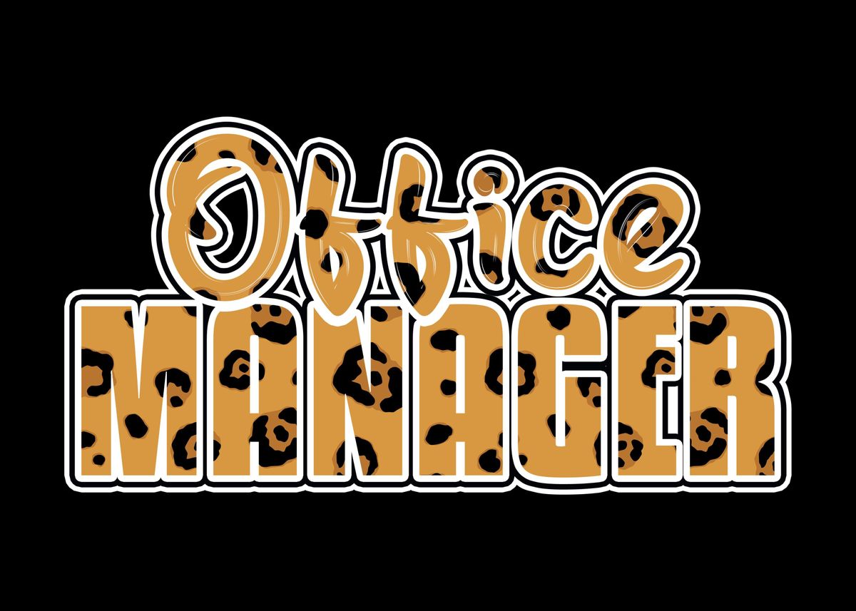 'Office Manager Leopard' Poster, picture, metal print, paint by ...