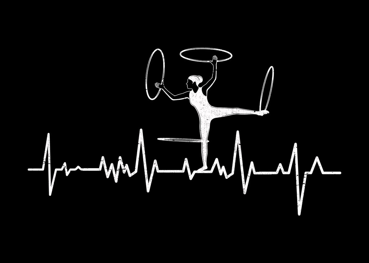 'Hula Hoop Dancing Girls' Poster by professionaldesigns | Displate