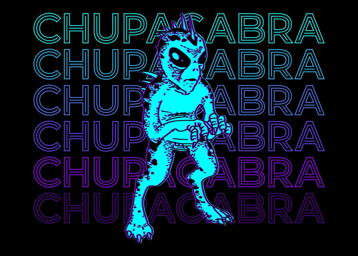 'El Chupacabra Cryptid' Poster, picture, metal print, paint by ...
