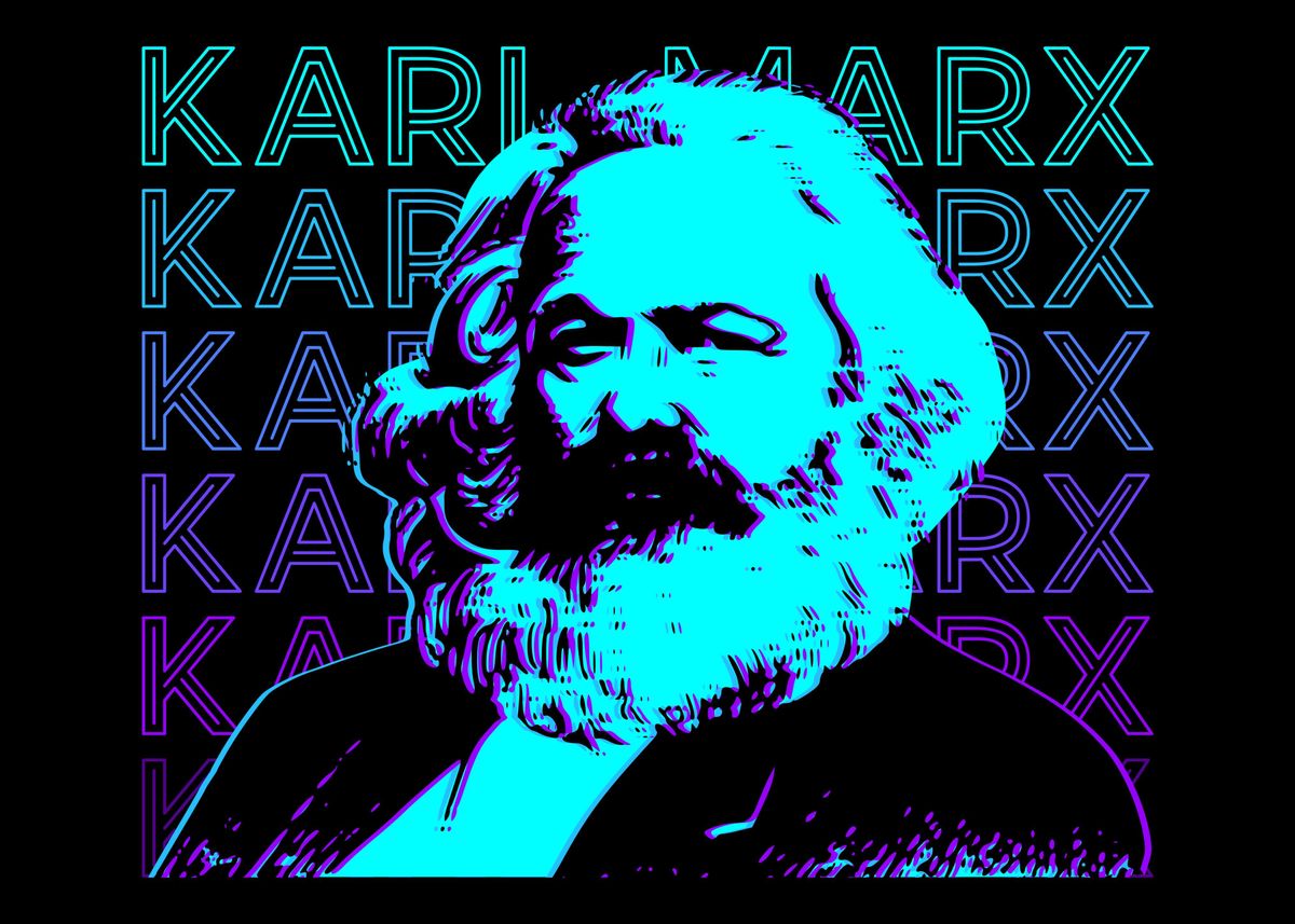 'Karl Marx Communism' Poster, picture, metal print, paint by ...