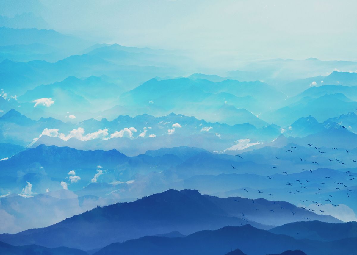 'Blue Horizon' Poster by Nephelys | Displate