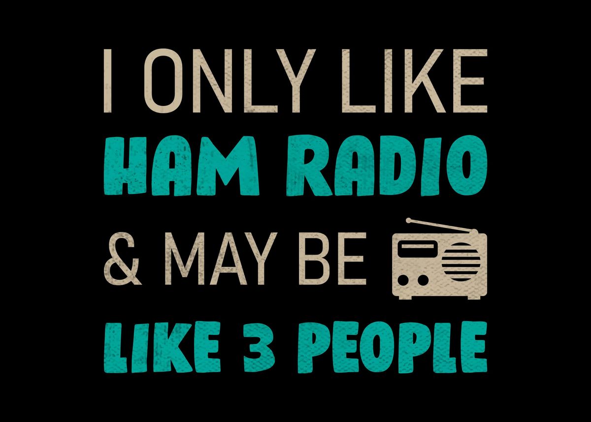 'Ham Radio Operator' Poster by Sebastian Wünsche | Displate
