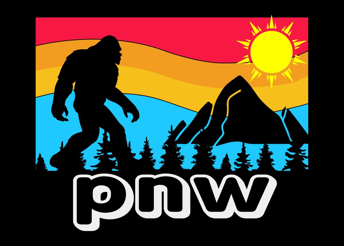 'Pnw' Poster, picture, metal print, paint by Yates Madeline | Displate