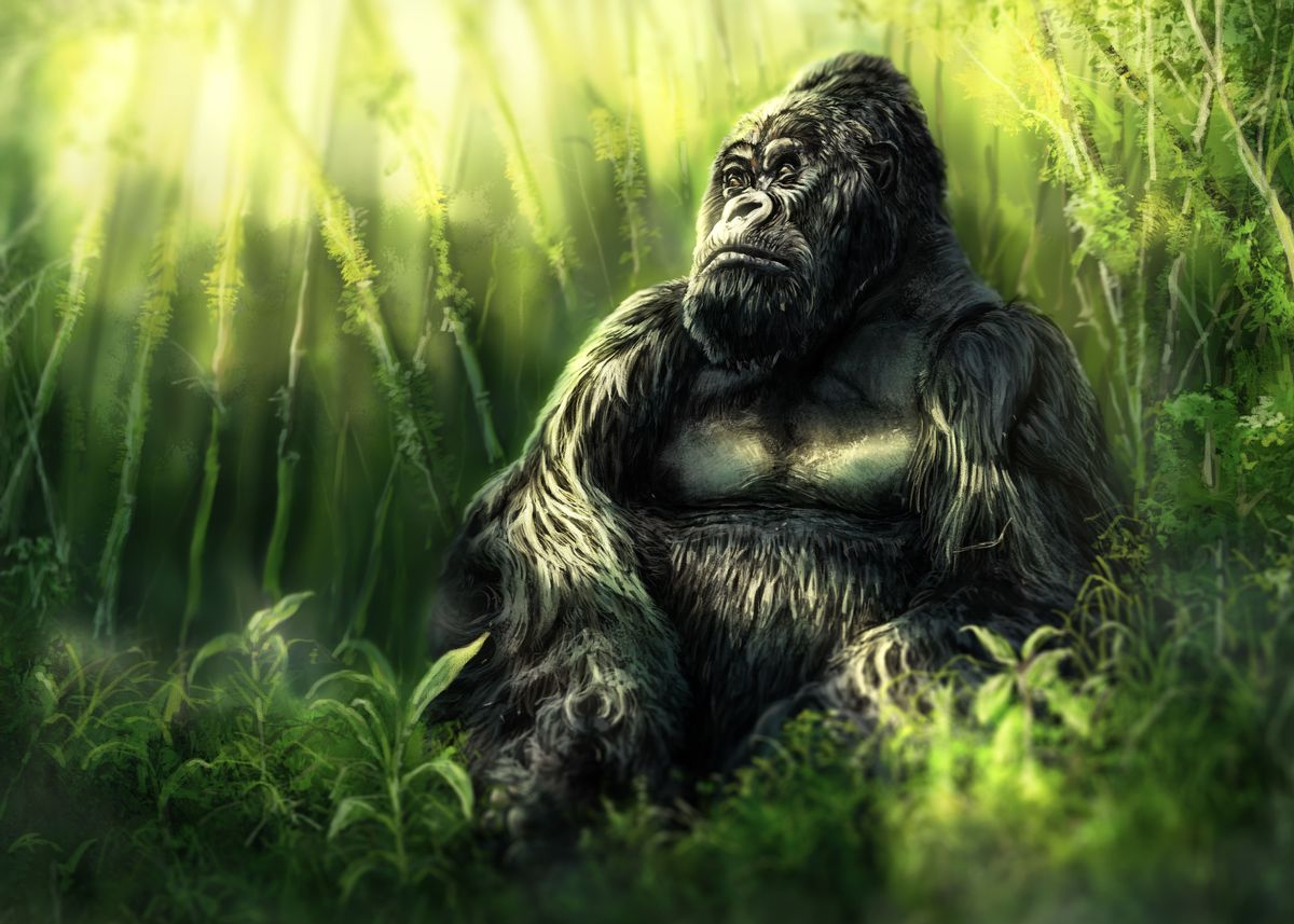 'The Forest Guardian' Poster, picture, metal print, paint by ...