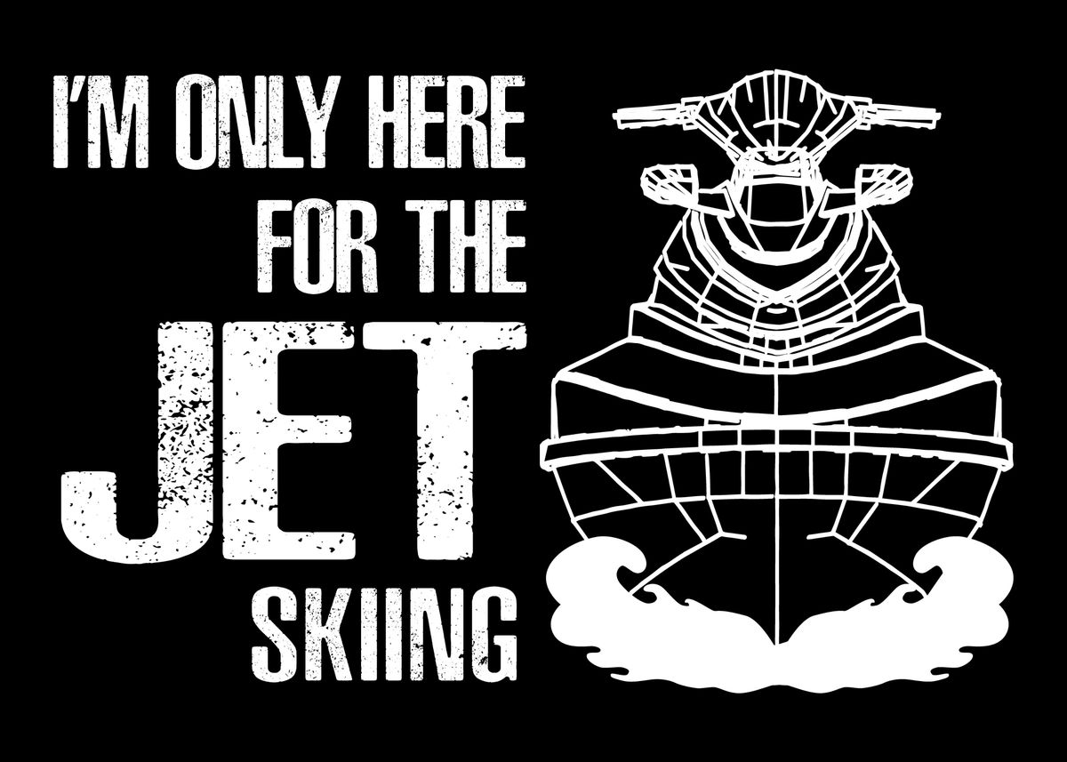 'Jet Ski' Poster, picture, metal print, paint by CrazySquirrel | Displate