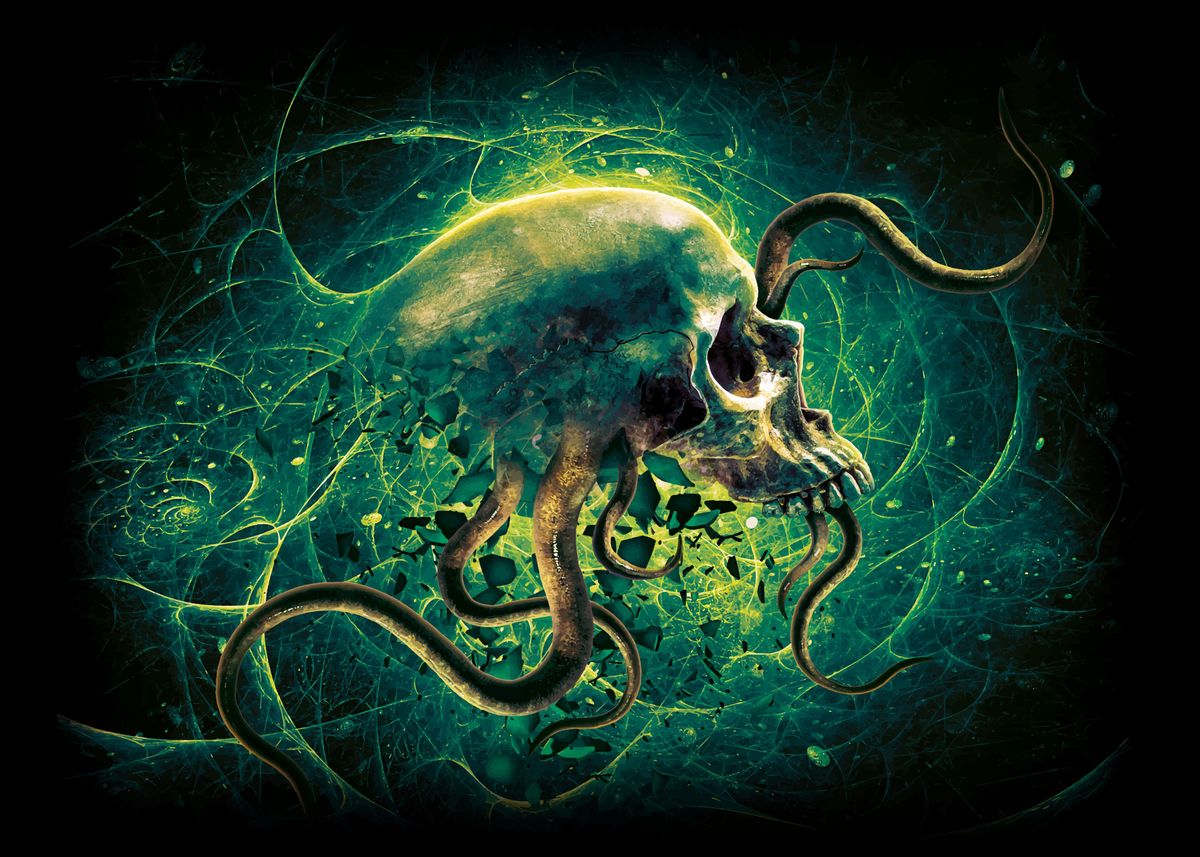 'Void Skull' Poster, picture, metal print, paint by Diego Gedoz de ...