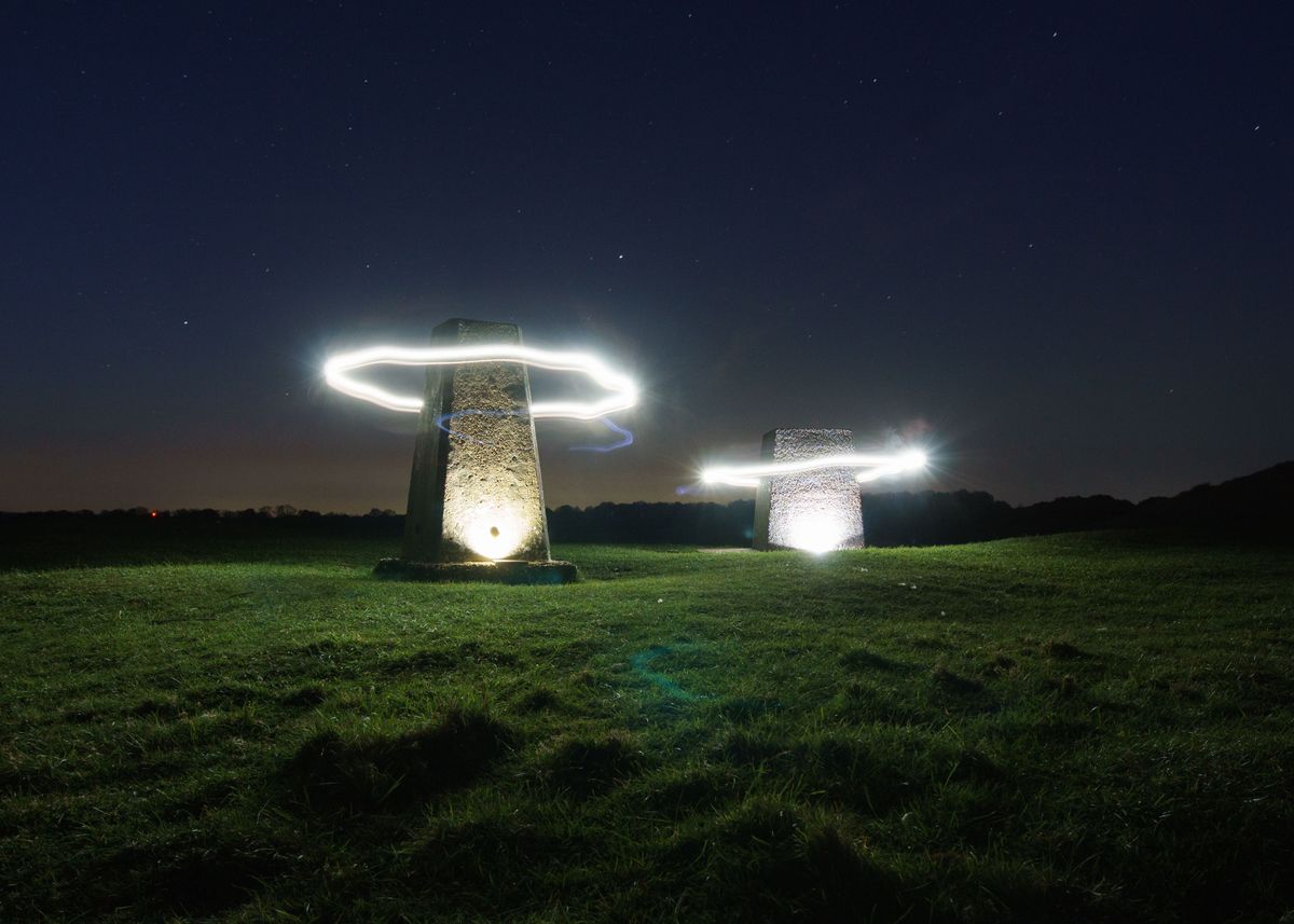 'Winchester Hill Lights' Poster by Daniel Raper | Displate