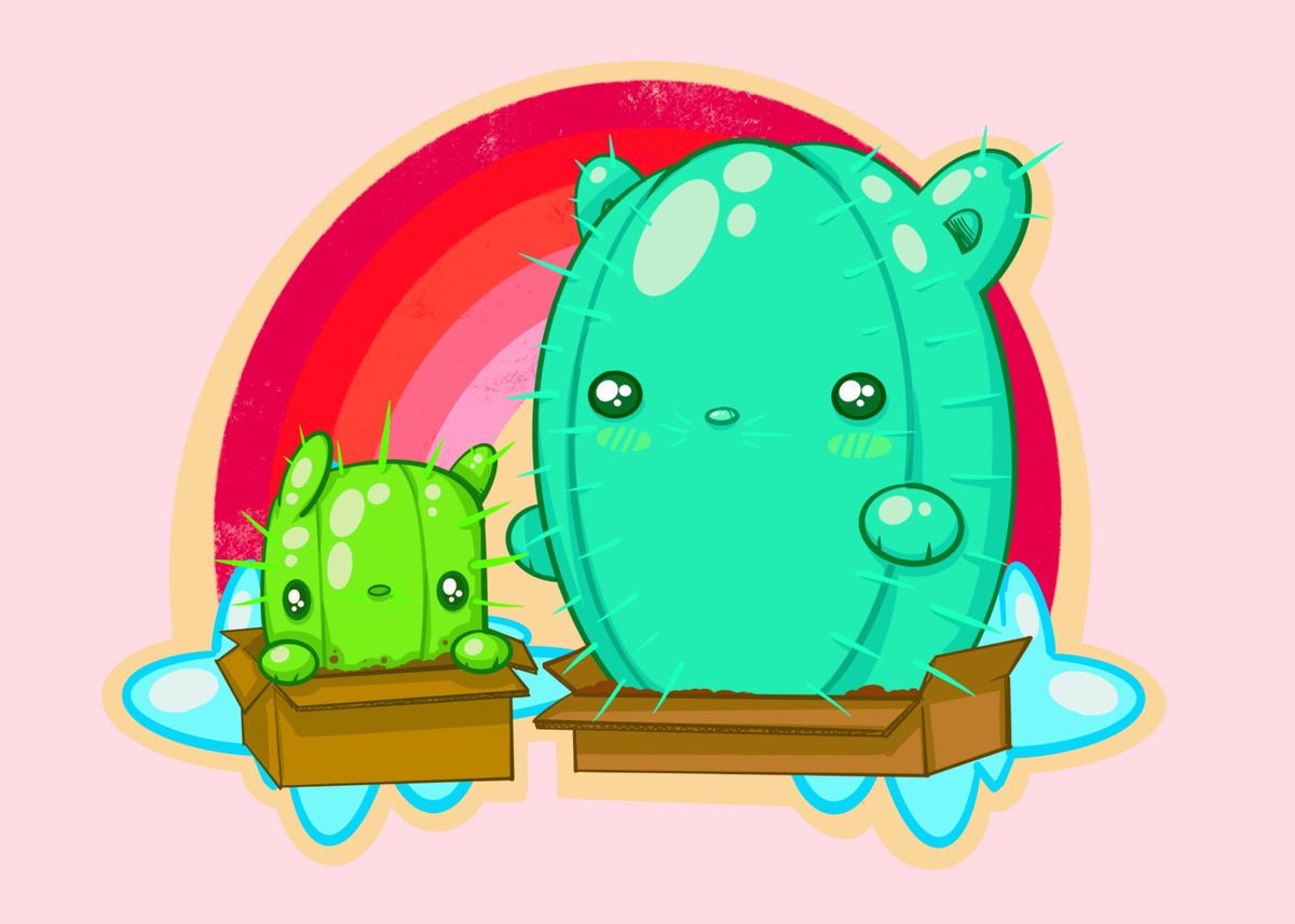 'Catus' Poster, picture, metal print, paint by LVB Art | Displate