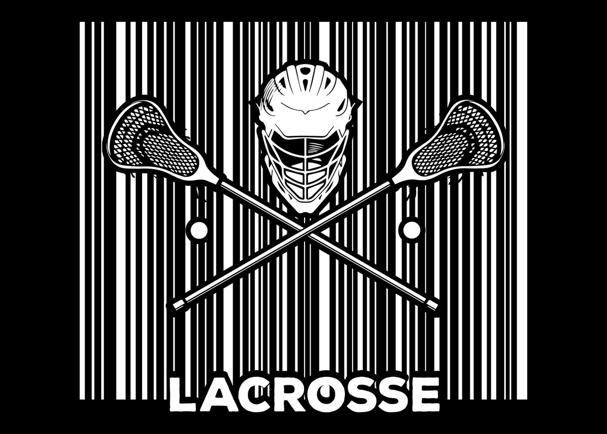'Lacrosse' Poster, picture, metal print, paint by BobbyBubble | Displate