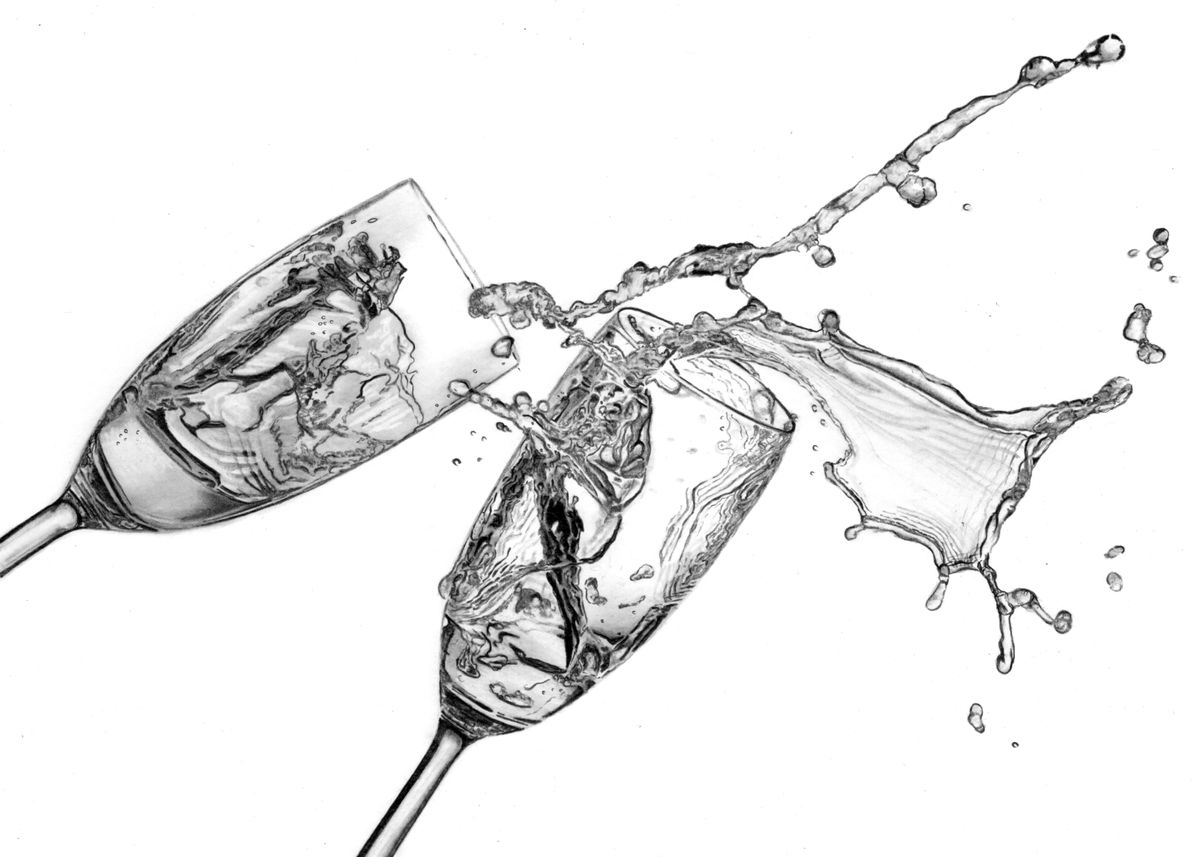 'Cheers Splash' Poster, picture, metal print, paint by Paul Stowe ...