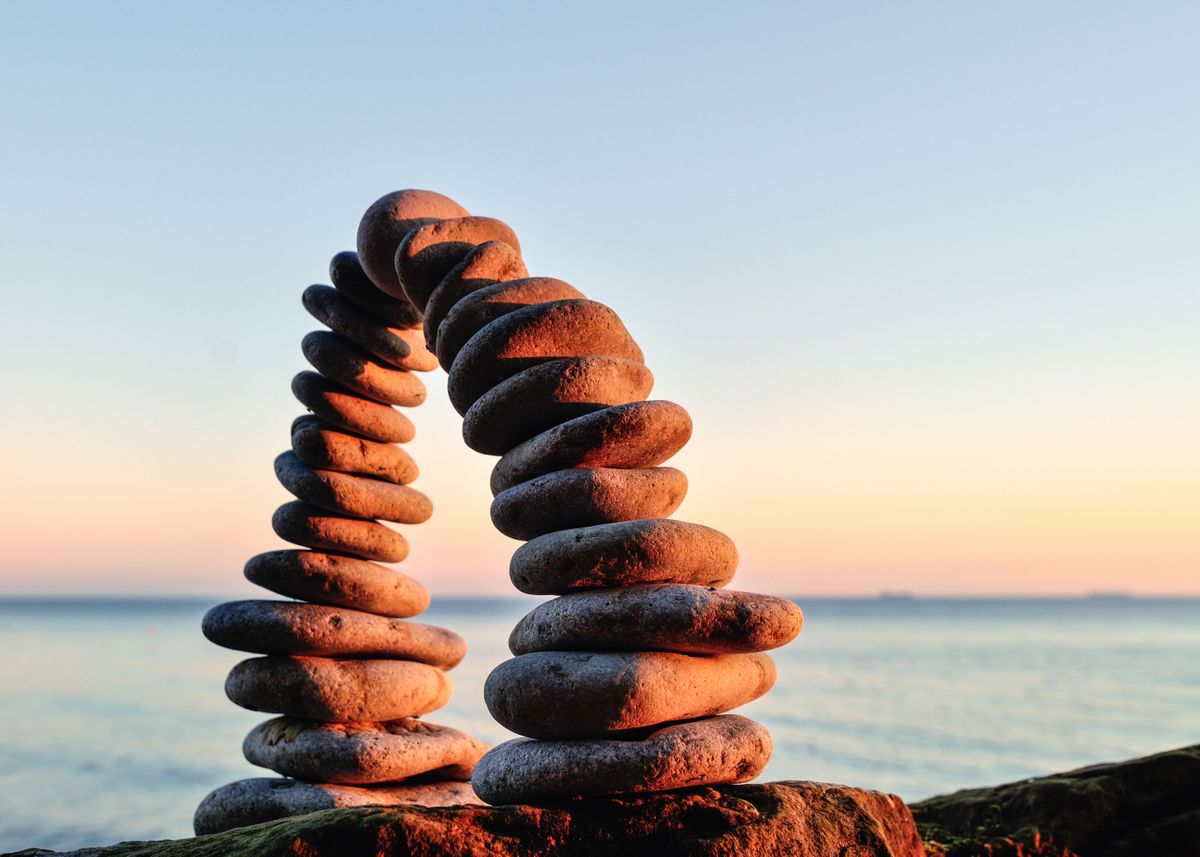 'Zen Stones' Poster by Luna Baxter | Displate