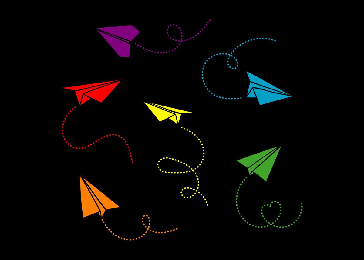 'Paper Airplane Pilot' Poster by professionaldesigns | Displate