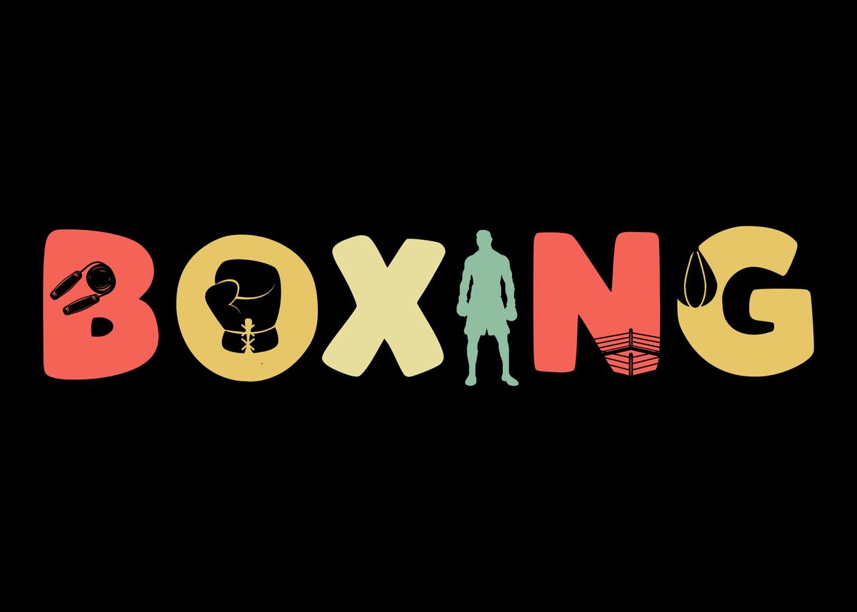 'Retro Boxing Vintage Boxer' Poster by CrazySquirrel | Displate