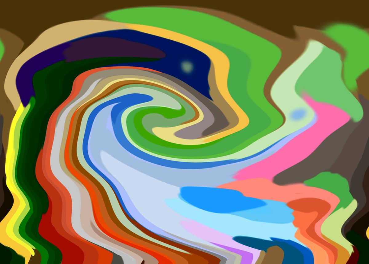 'Abstract Faces Nice1' Poster, picture, metal print, paint by Gani ...