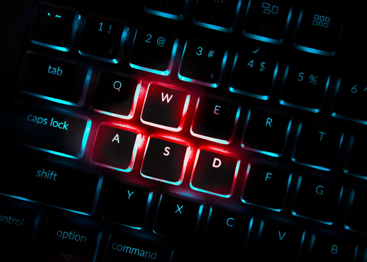 'WASD Keyboard' Poster, picture, metal print, paint by StockWichel ...