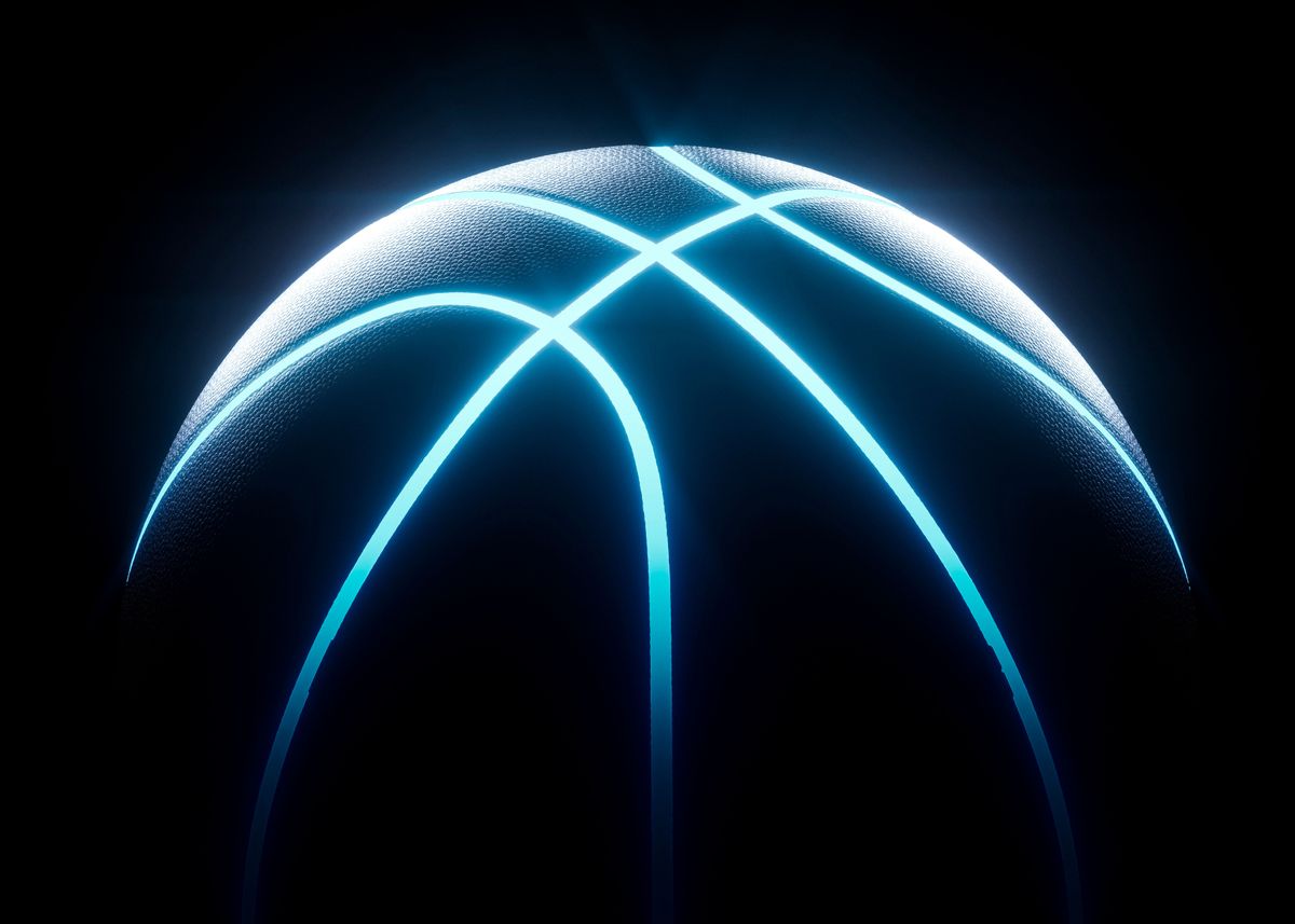 'Futuristic Basketball' Poster, picture, metal print, paint by ...