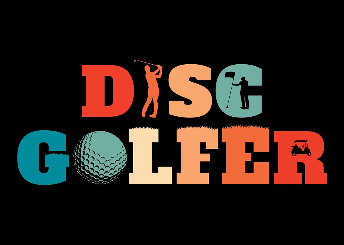 'Retro Disc Golf Vintage' Poster, picture, metal print, paint by ...
