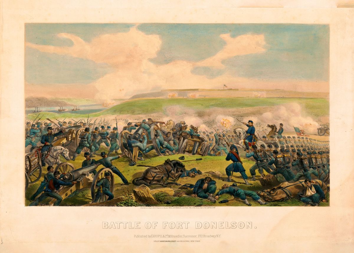 'Battle of Fort Donelson' Poster, picture, metal print, paint by Janice ...