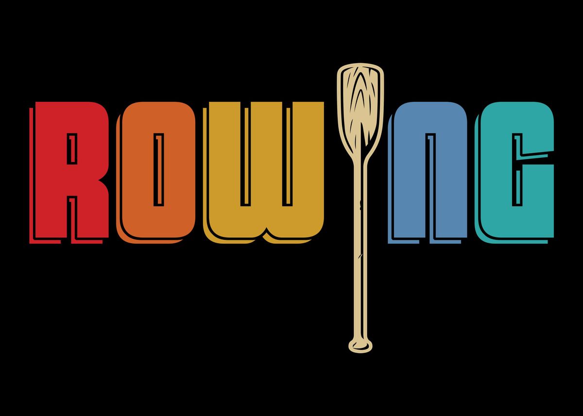 'Retro Rowing Crew Rower' Poster by CrazySquirrel | Displate