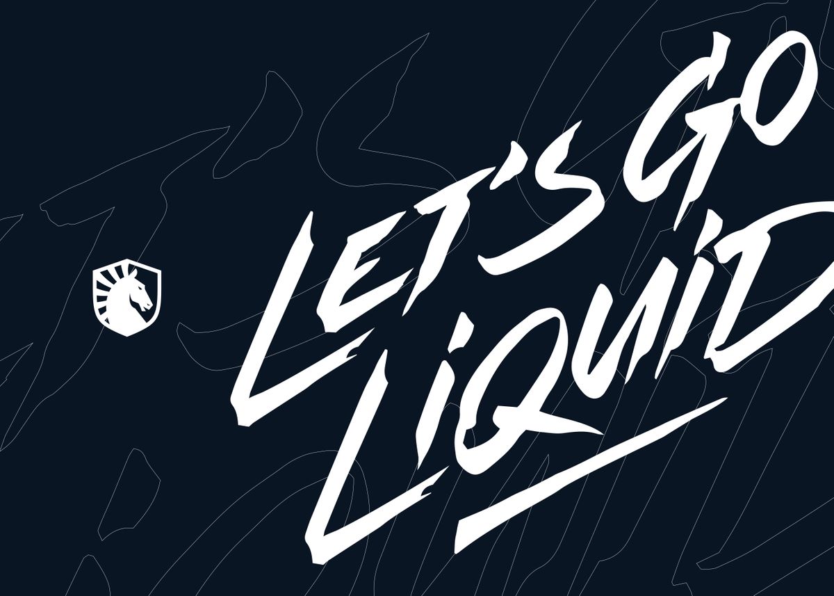 'Lets Go Liquid Blue HZ' Poster, picture, metal print, paint by Team ...