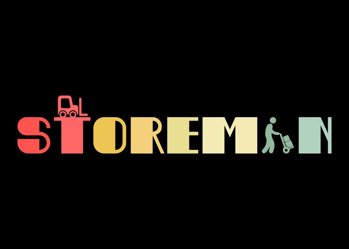 'Retro Storeman' Poster, picture, metal print, paint by CrazySquirrel ...