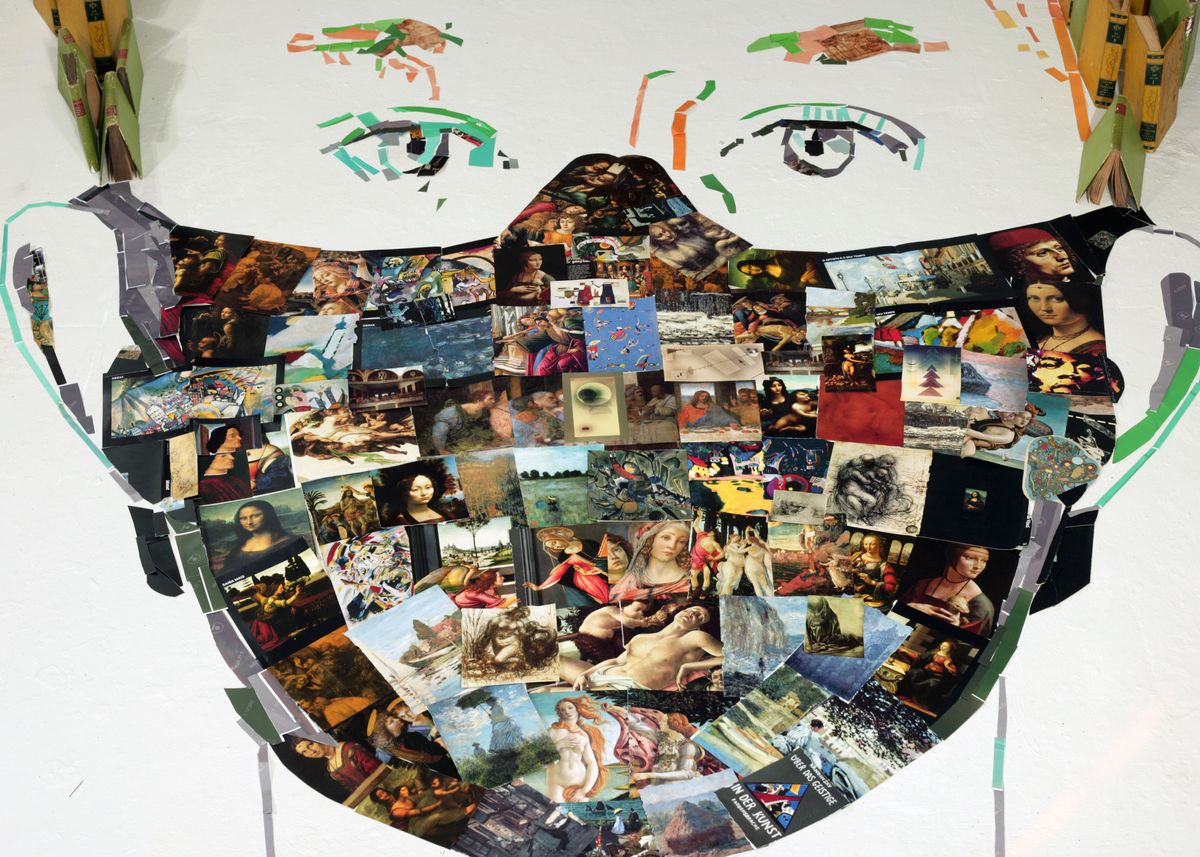 'Art as a breath collage' Poster, picture, metal print, paint by ...