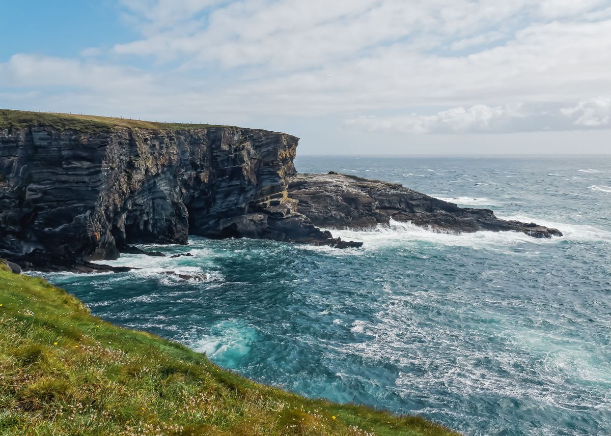 'Ireland Cliffs' Poster, picture, metal print, paint by Patrick Diezi ...