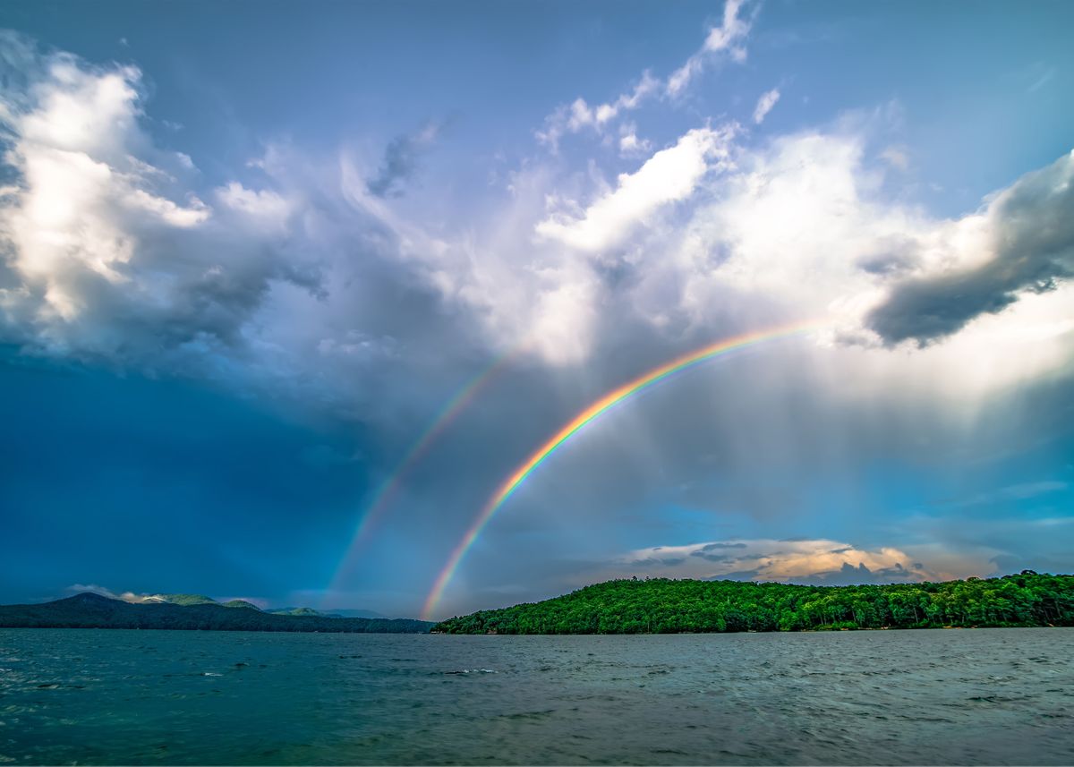 'Rainbow Nature Landscape' Poster by Mea Mansell | Displate