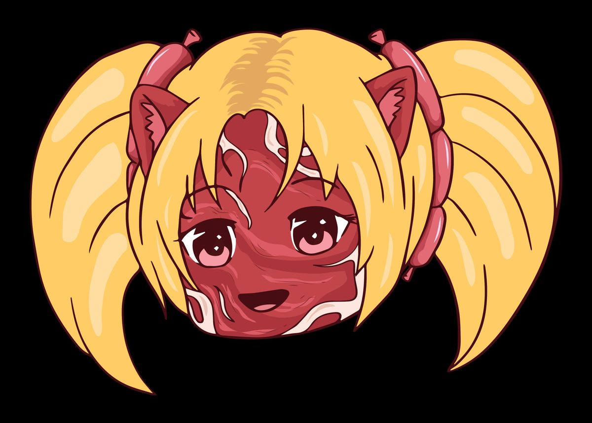 'Meatcore Aesthetic Neko' Poster by AestheticAlex | Displate