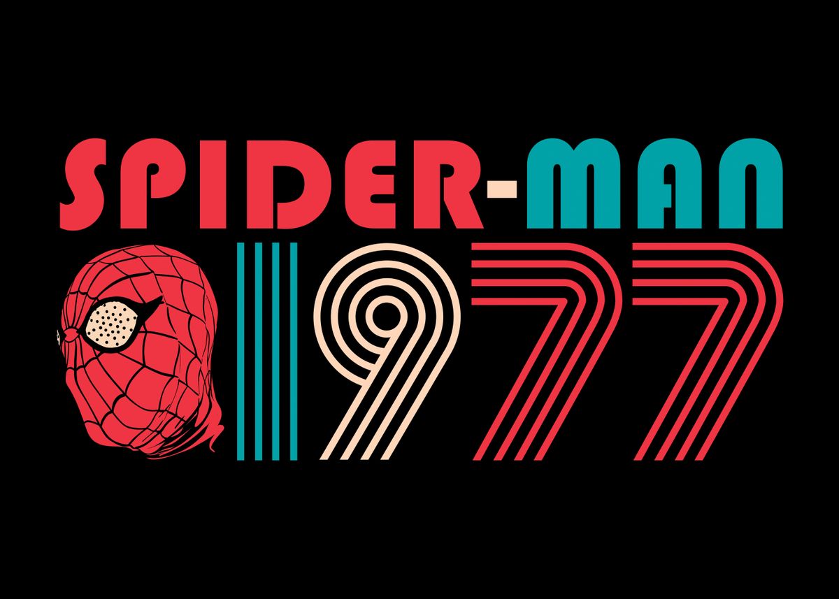'Spider-Man 1977' Poster, picture, metal print, paint by Marvel | Displate