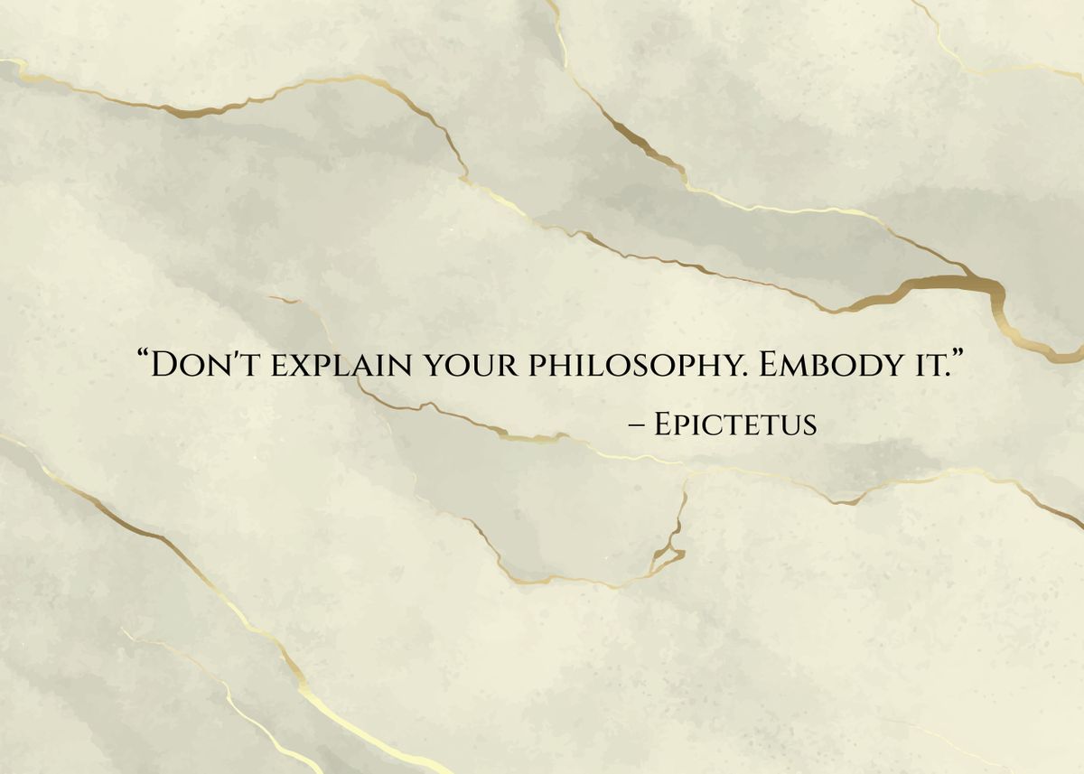 'Epictetus' Poster, picture, metal print, paint by Garik Asatryan ...