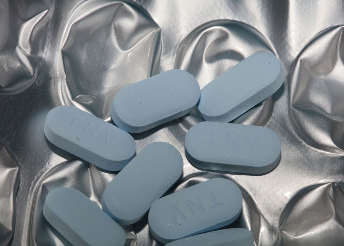 'Medical blue pills macro' Poster, picture, metal print, paint by ...